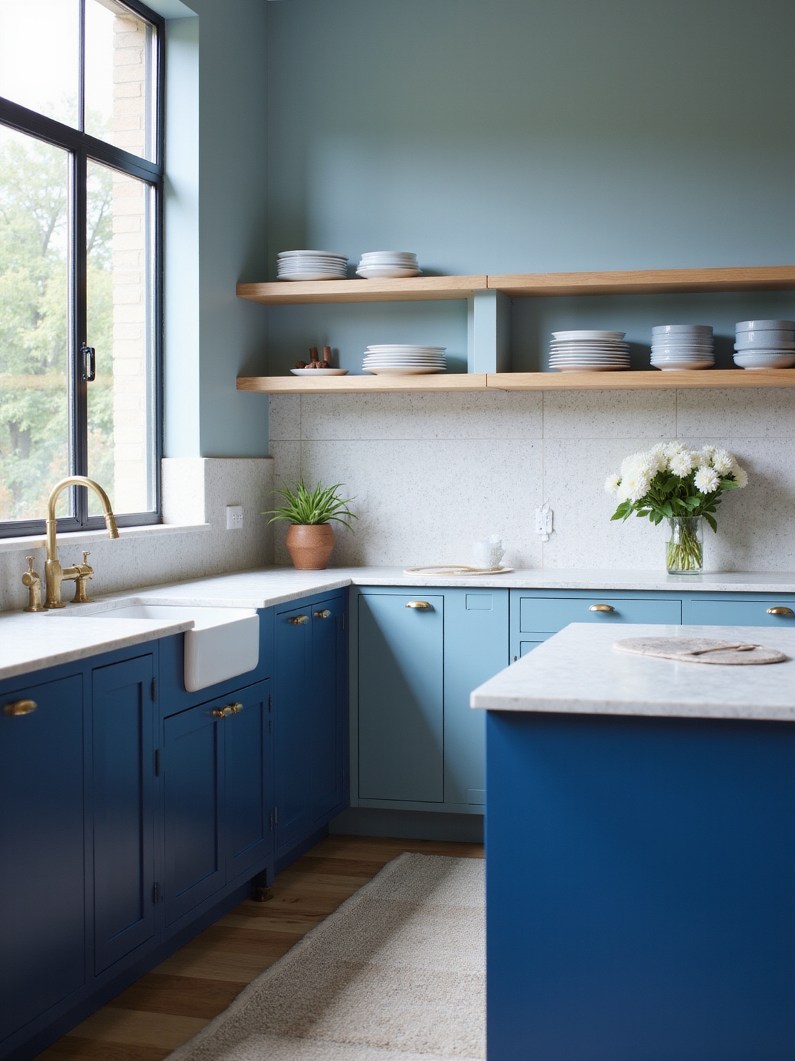 Refreshing Blue Kitchen Tones From Navy To Soft Sky Shades