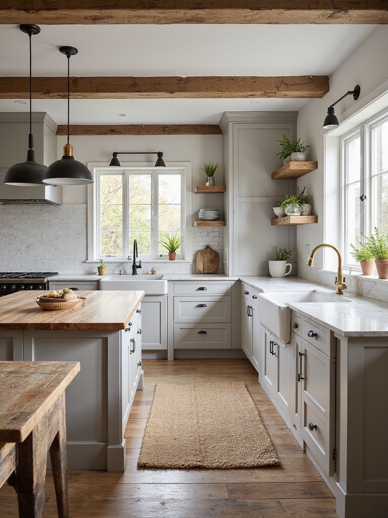 Modern Farmhouse Kitchen Design Ideas Mixing Rustic With Contemporary