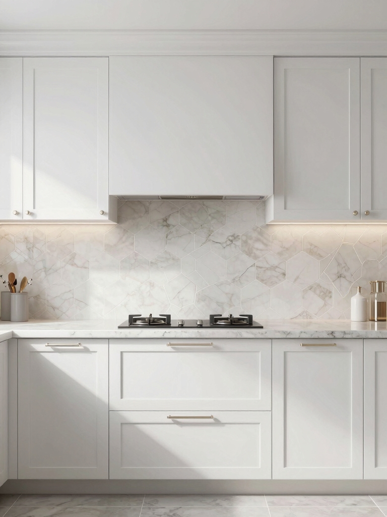 19 Kitchen Backsplash With White Cabinets Combinations That Stun